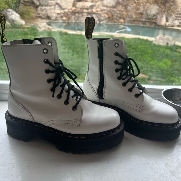 Dr. Martens | Shoes | Doc Martens Jadon White Platforms | Poshmark